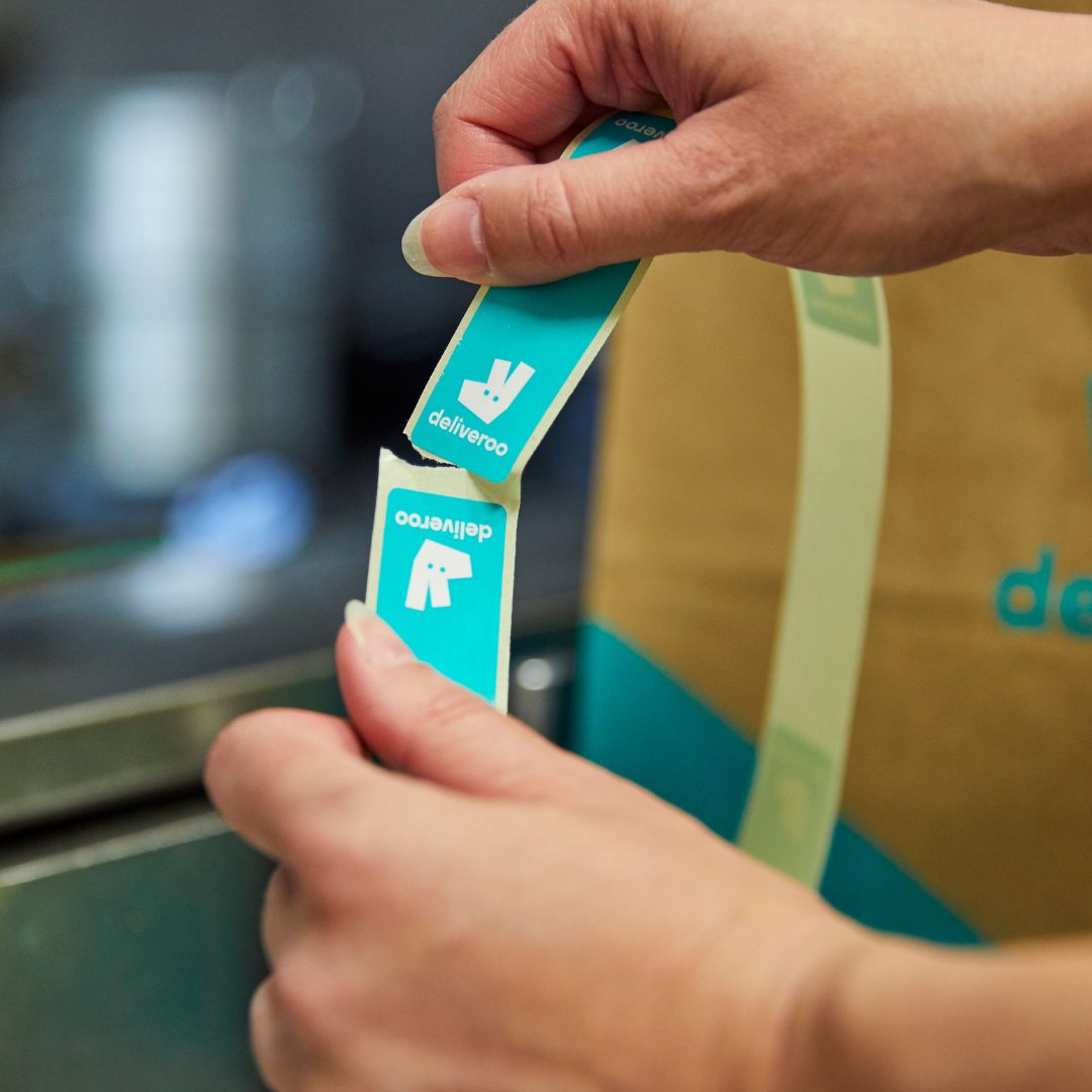 Sealing Tape & Stickers — Deliveroo Packaging