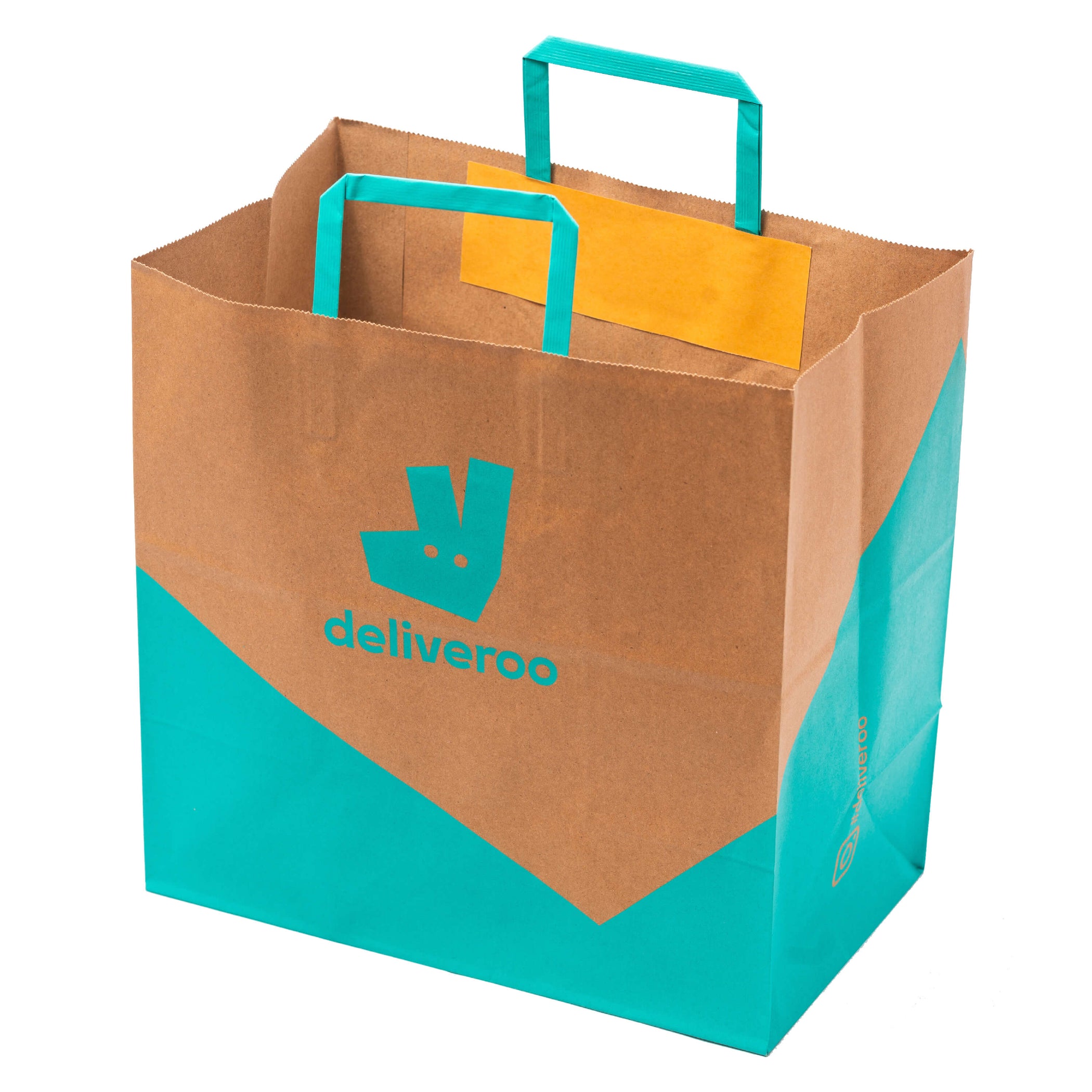 Deliveroo Tamper Proof Inside Label Kraft Bag- FSC Mix | Deliveroo ...