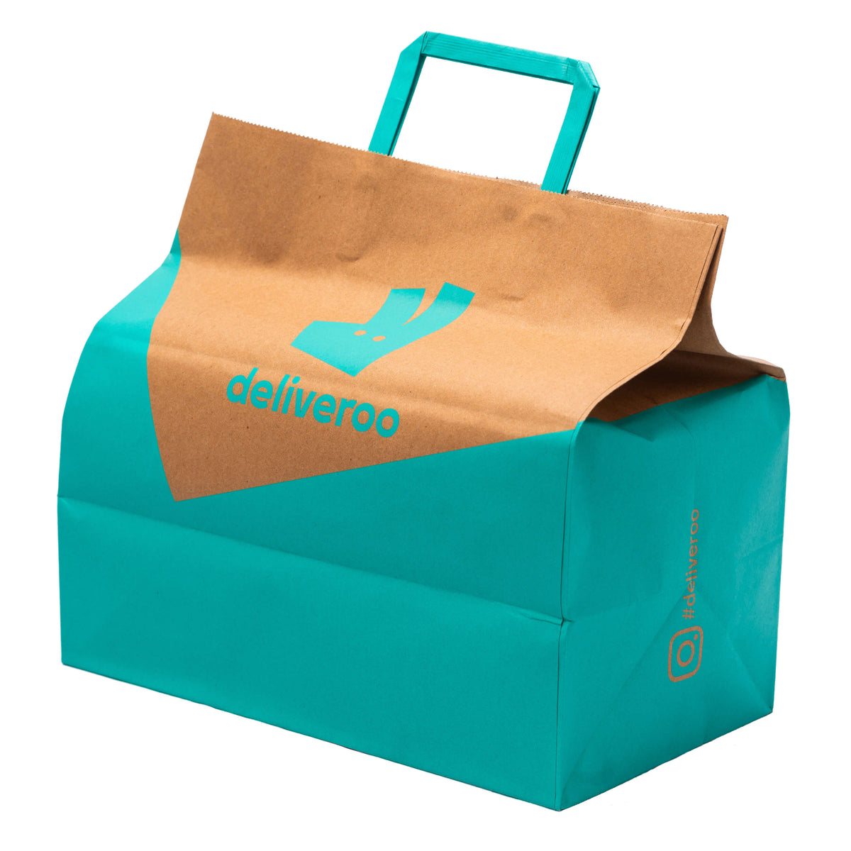 Deliveroo Tamper Proof Inside Label Kraft Bag- FSC Mix | Deliveroo ...