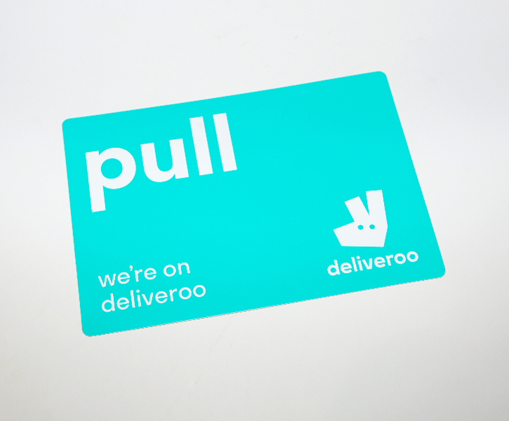 Deliveroo - Push/Pull Door Sticker — Deliveroo Packaging