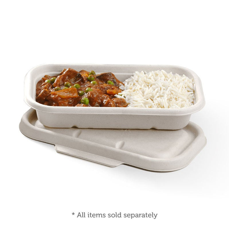 BioCane Rectangular - Containers & Lids — Deliveroo Packaging